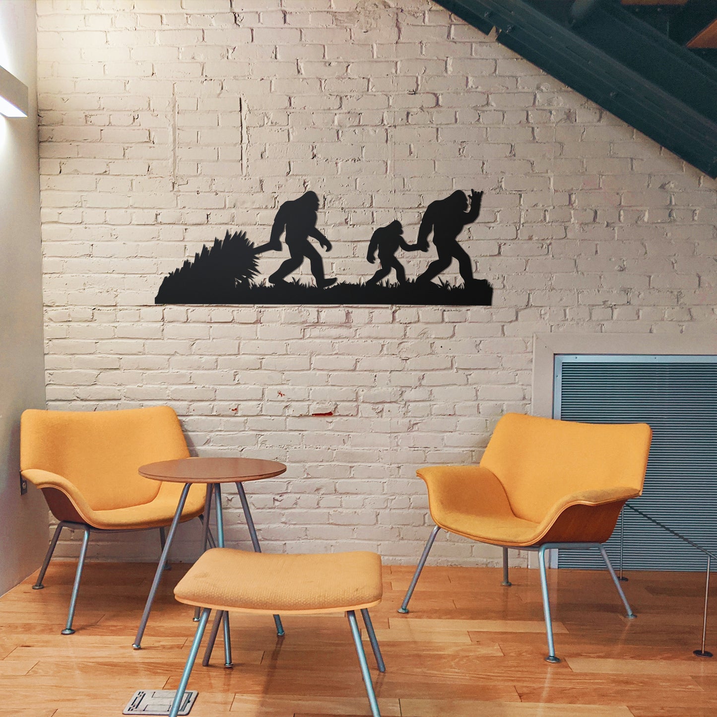 Custom Bigfoot Family Metal Sign Led Lights, Family Sasquatch Bigfoot ...